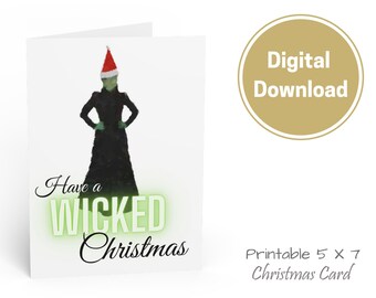 Wicked Birthday Card. Instantly Downloadable Abstract Print Effect ...