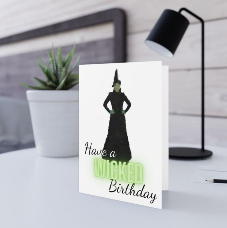 Wicked Birthday Card. Instantly Downloadable Abstract Print Effect ...