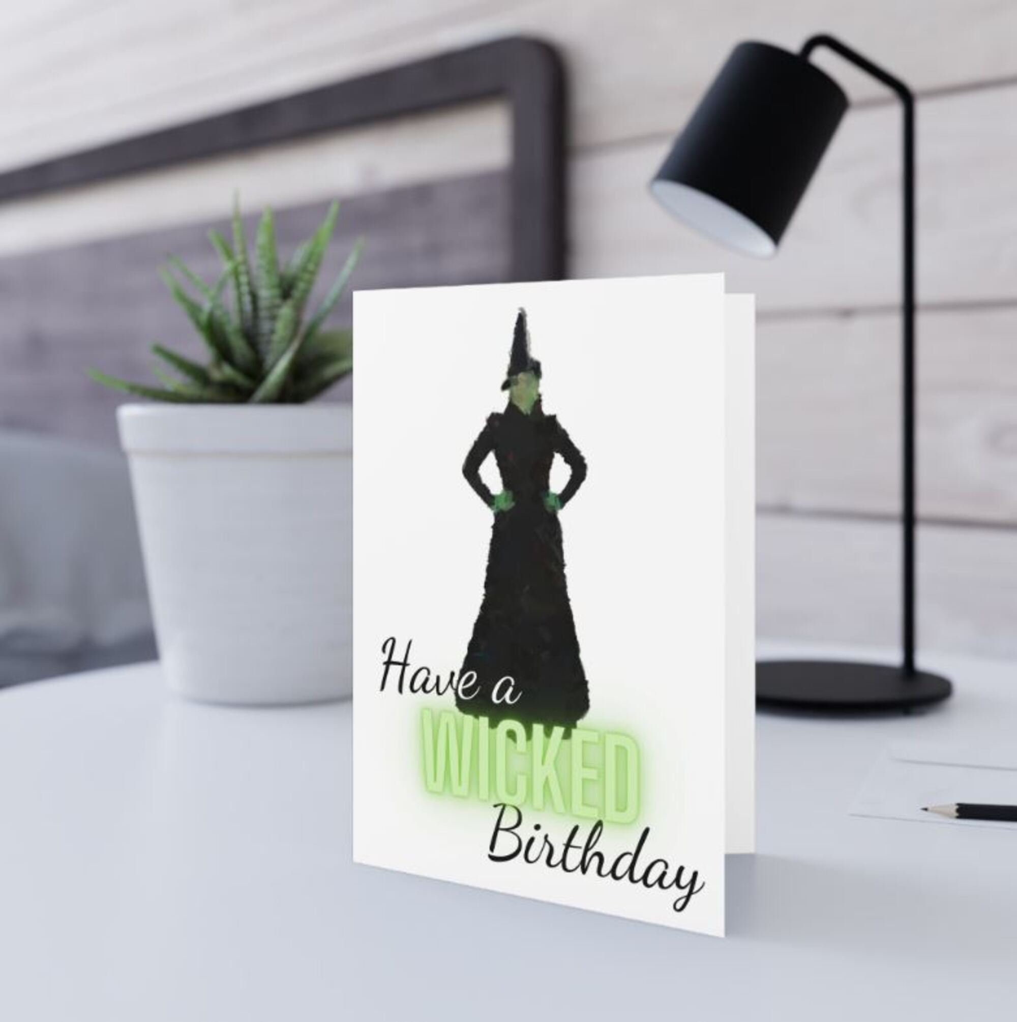 Wicked Birthday Card. Instantly Downloadable Abstract Print Effect ...