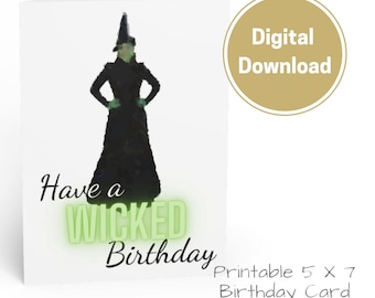 WICKED Photo Booth Props / Instant Download DIY Printable / - Etsy