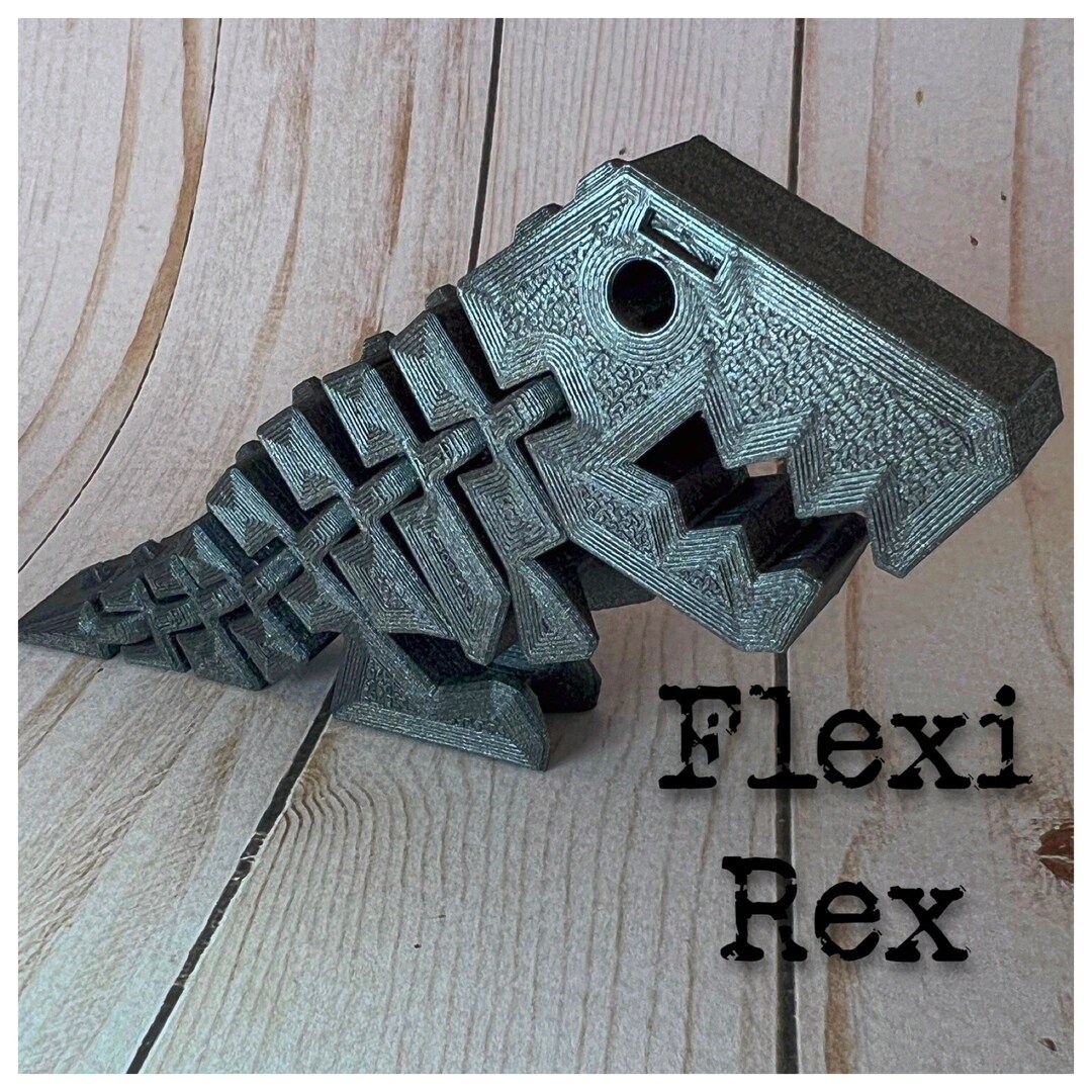 3D Printed Flexi Rex Fidget Toy - Etsy