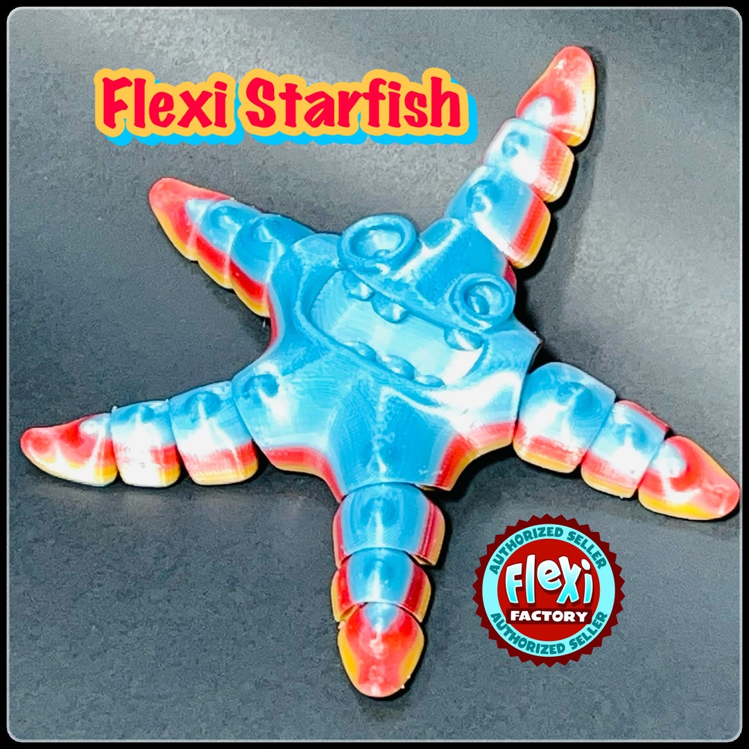 Flexi Articulated Starfish - 3D Printed - Etsy