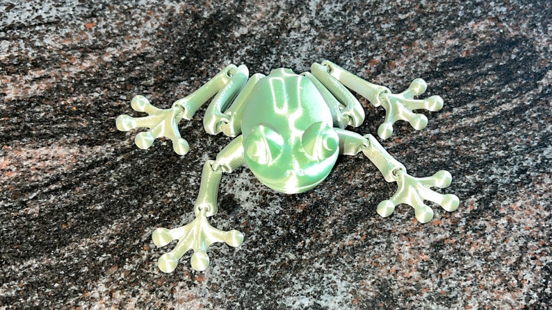 3D Printed Articulated Flexi Frog - Etsy