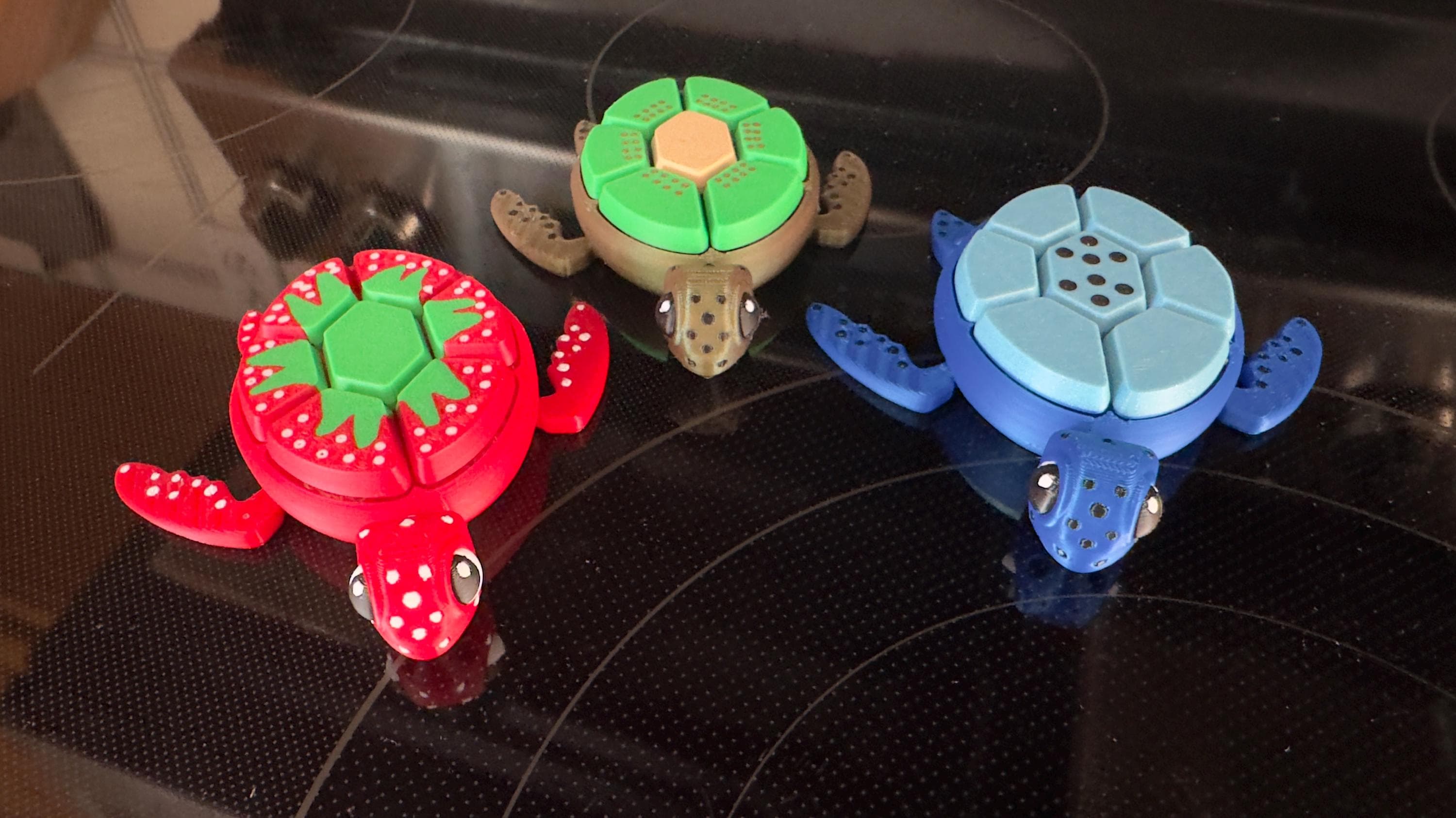 3D Printed Sensory/fidget Clicker Sea Turtles (fruit Varieties) - Etsy