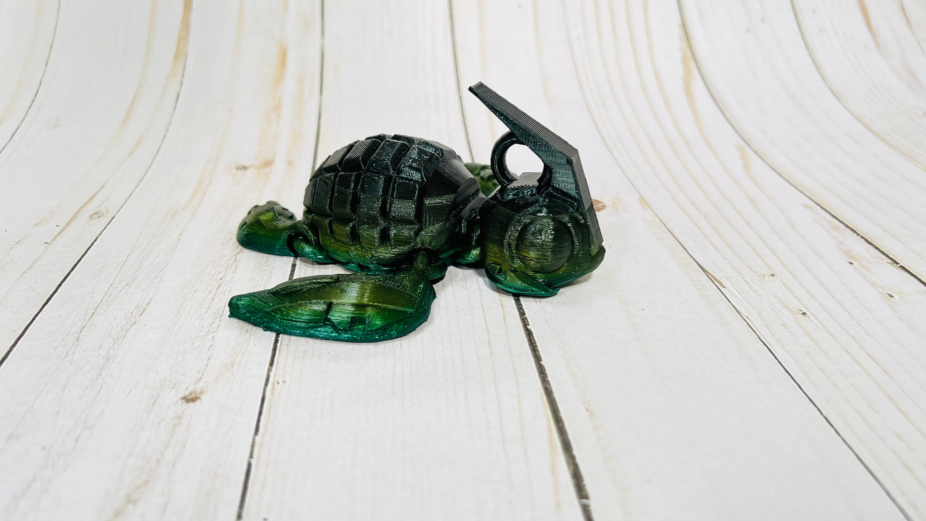 Grenurtle Grenade Turtle Articulated 3D Printed - Etsy