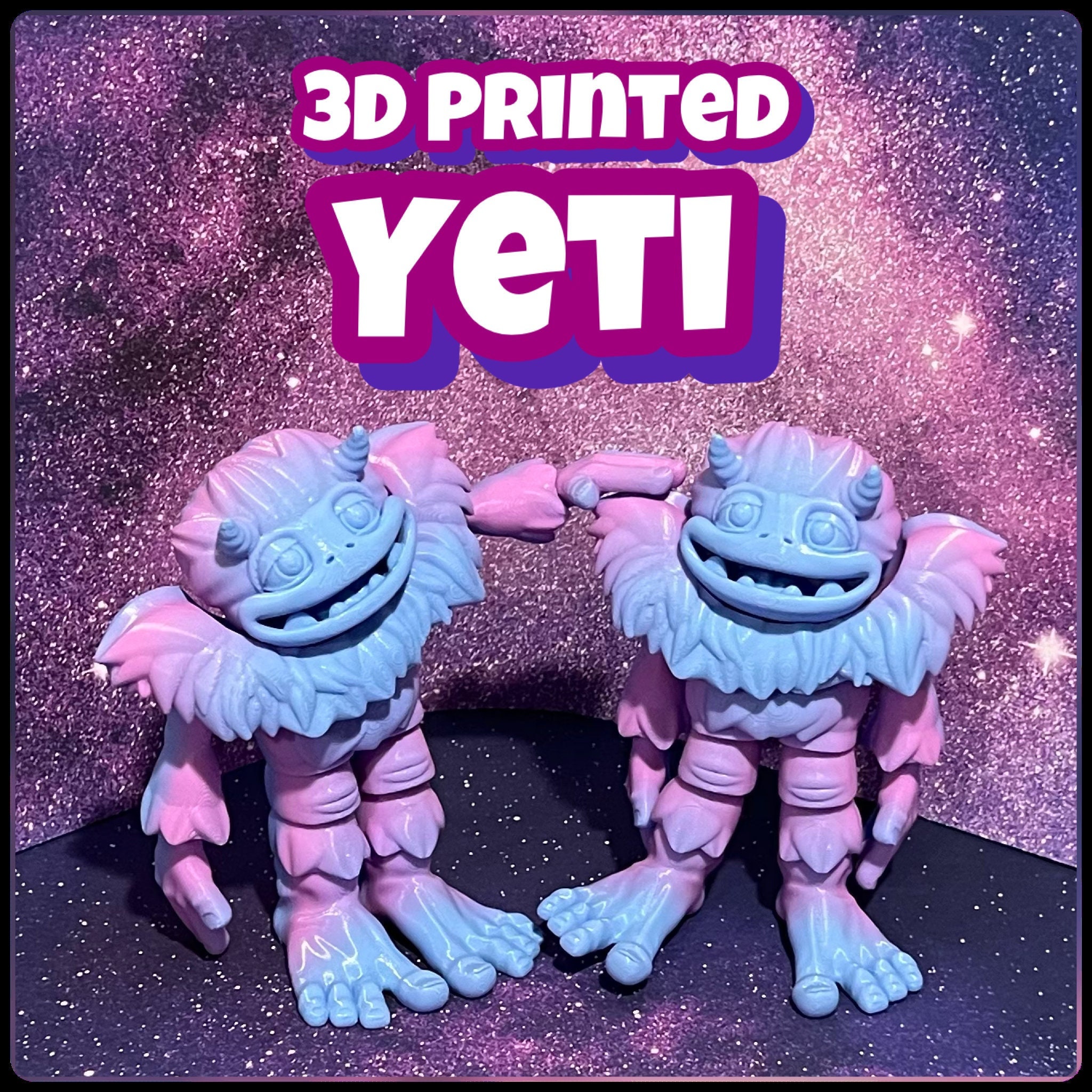 3D Printed Flexi Yeti - Etsy