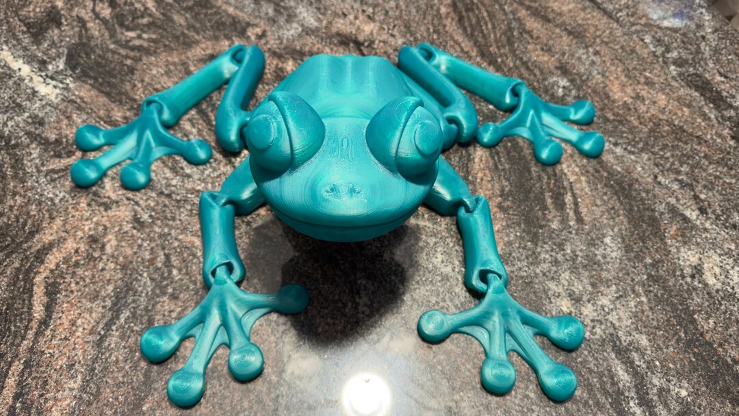 3XL Articulated Flexi Frog - “bufo the Devil Frog” - Etsy