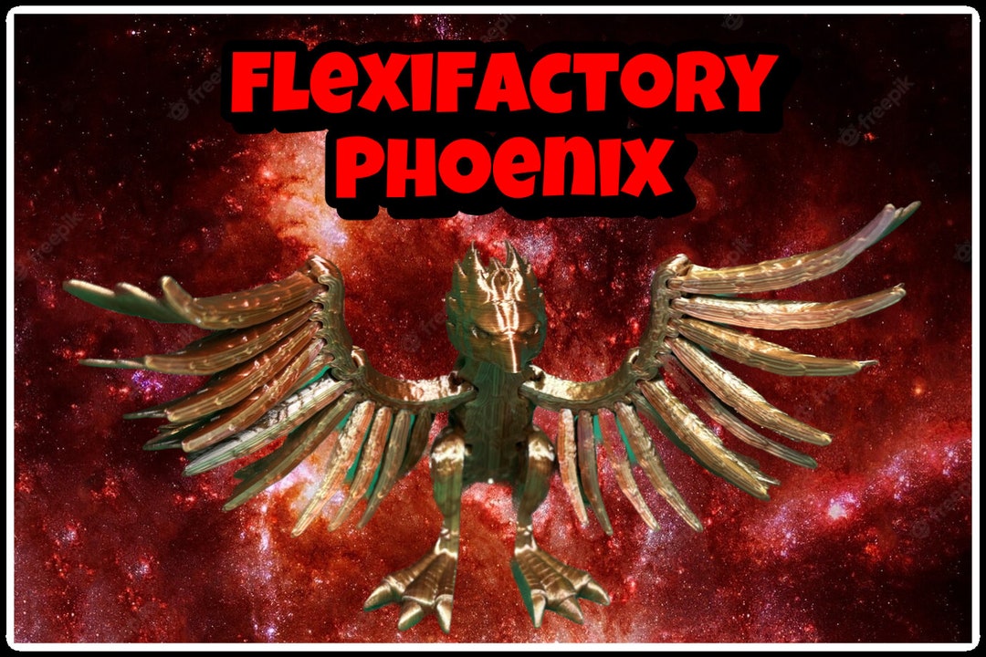 3D Printed | Flexifactory | Flexi Phoenix - Etsy
