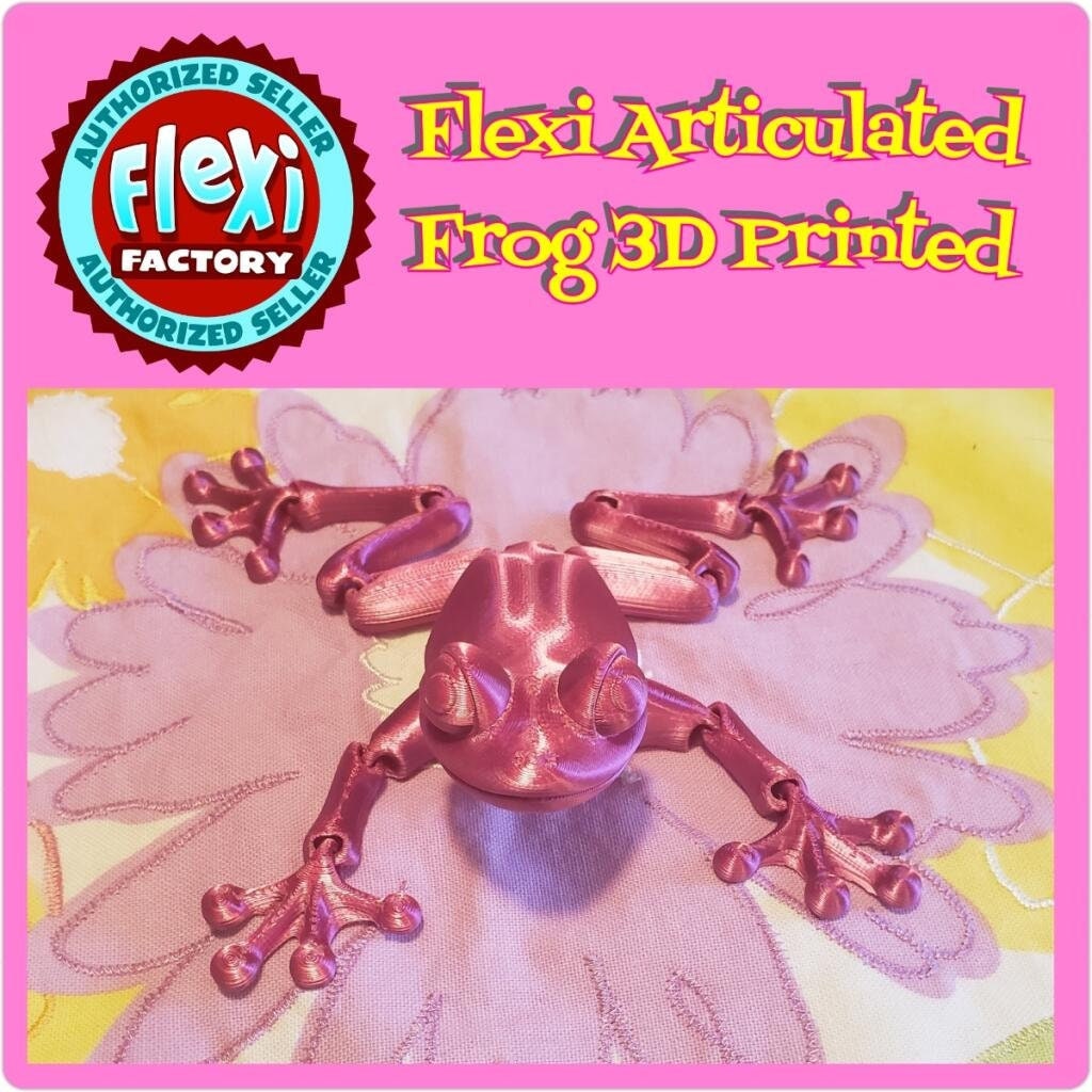3D Printed Articulated Flexi Frog - Etsy