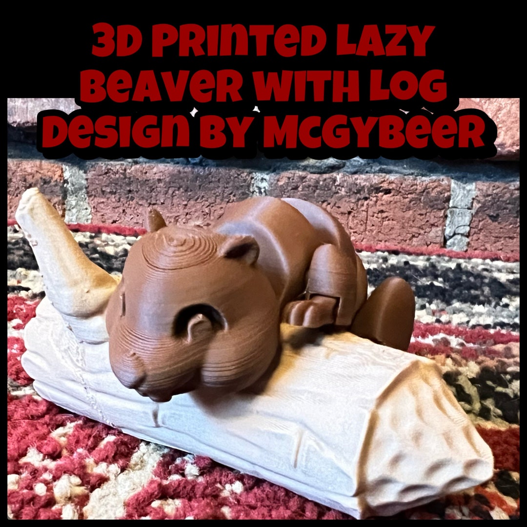 3D Printed | Mcgybeer | Lazy Beaver (flexi) - Etsy