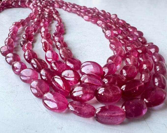 Natural Ruby Sapphire Smooth Nugget Ovel Beads,ruby Grass Filling Oval ...