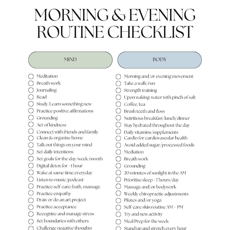 Adult Adhd Routine - Etsy