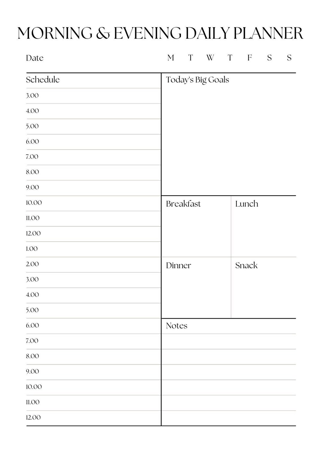 Wellness Routine, Self Care, Daily Habit, Workout, Journal, Tracker ...