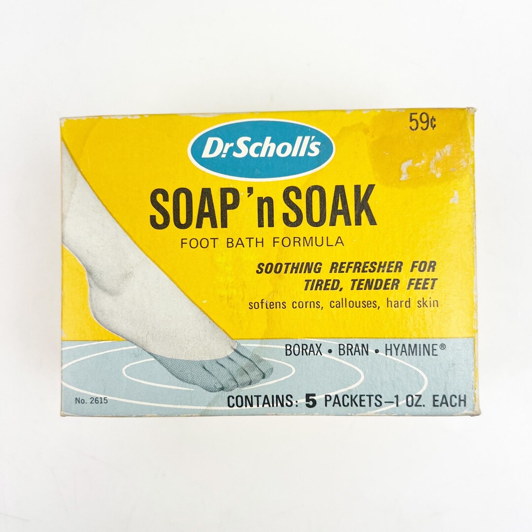Vintage 1972 Dr. Scholls Soap N Soak Instant Footbath 5 Pack Original ...