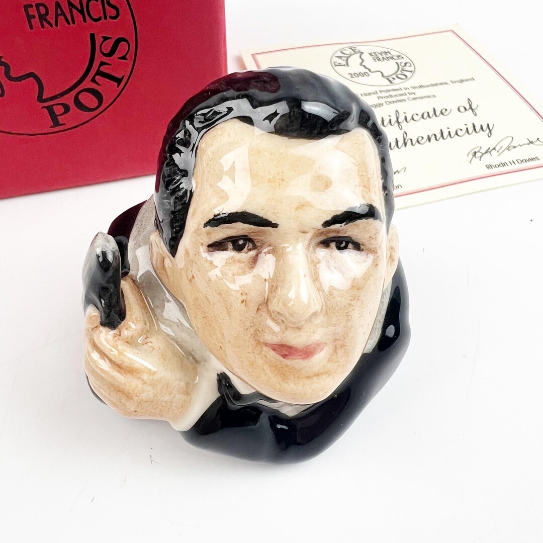 NEW Vintage 2003 Kevin Francis Face Pots James Dink Tux Agent Trinket ...