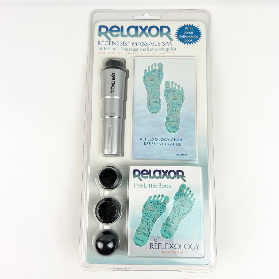 NEW Relaxor Regenesis Little Guy Foot Toe Massager Reflexology Book ...