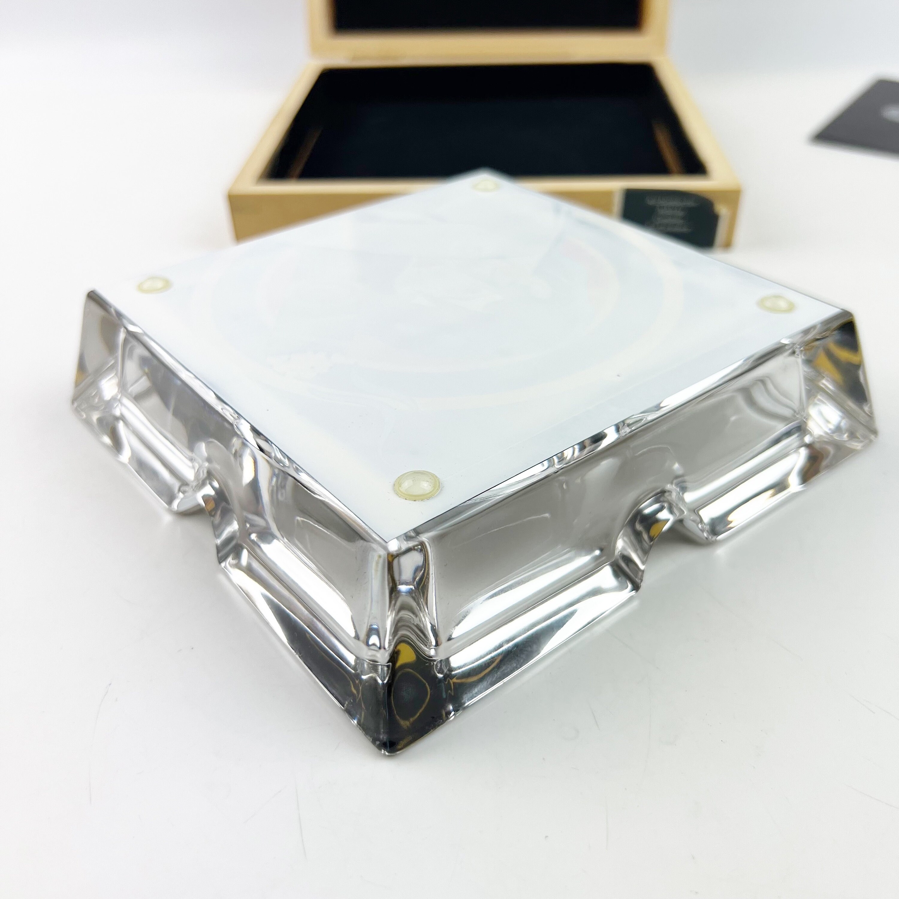 Ritzenhoff Crystal Glass Ash Tray Dominic Pangborn Art Deco 2005 Box ...