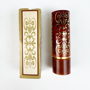 NEW Vintage 70s Avon About Town Pink Fizz Lipstick Brown Tube Box Prop ...