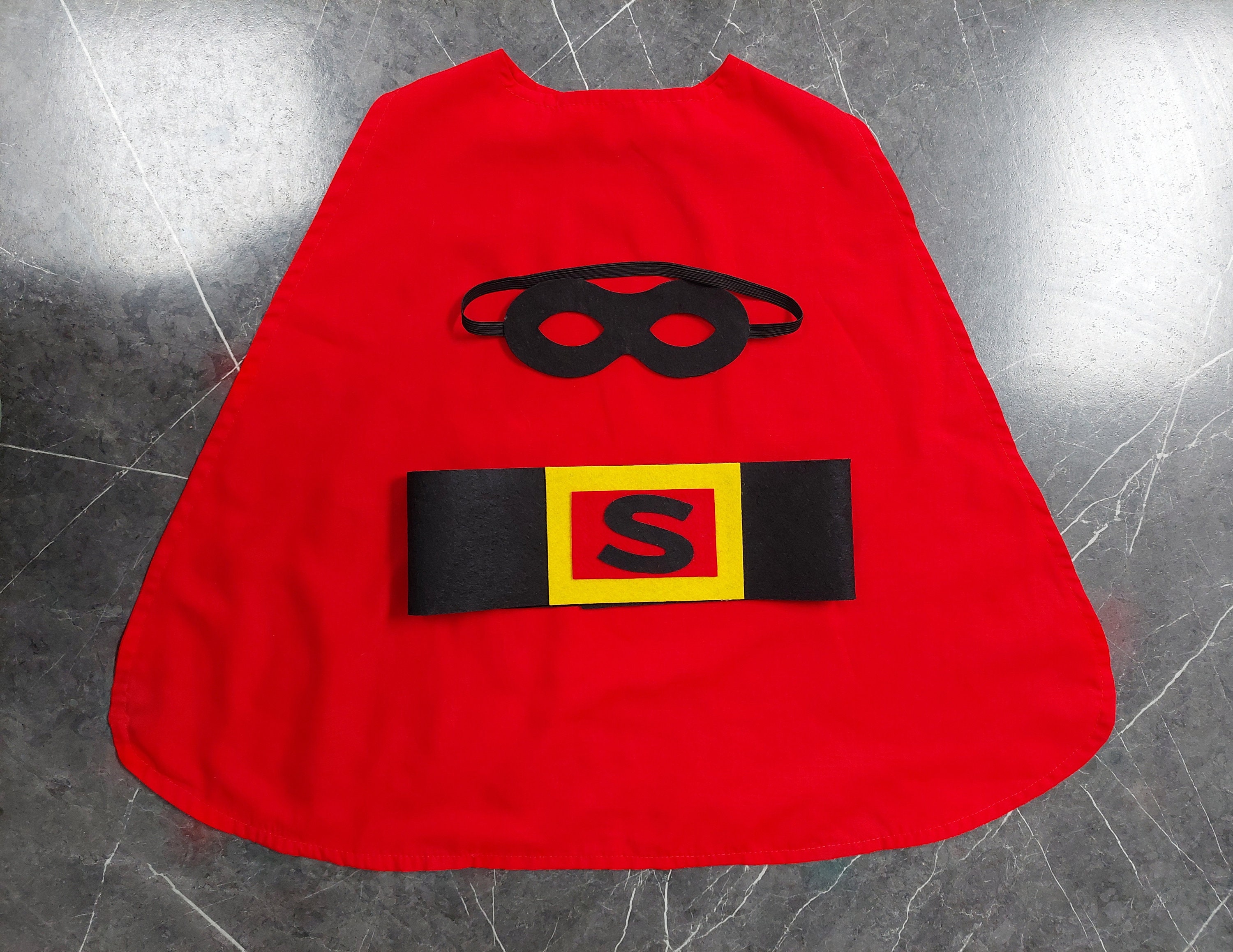 World Book Day Super Potato Cape Mask Belt Handmade Kids Superhero Cape ...