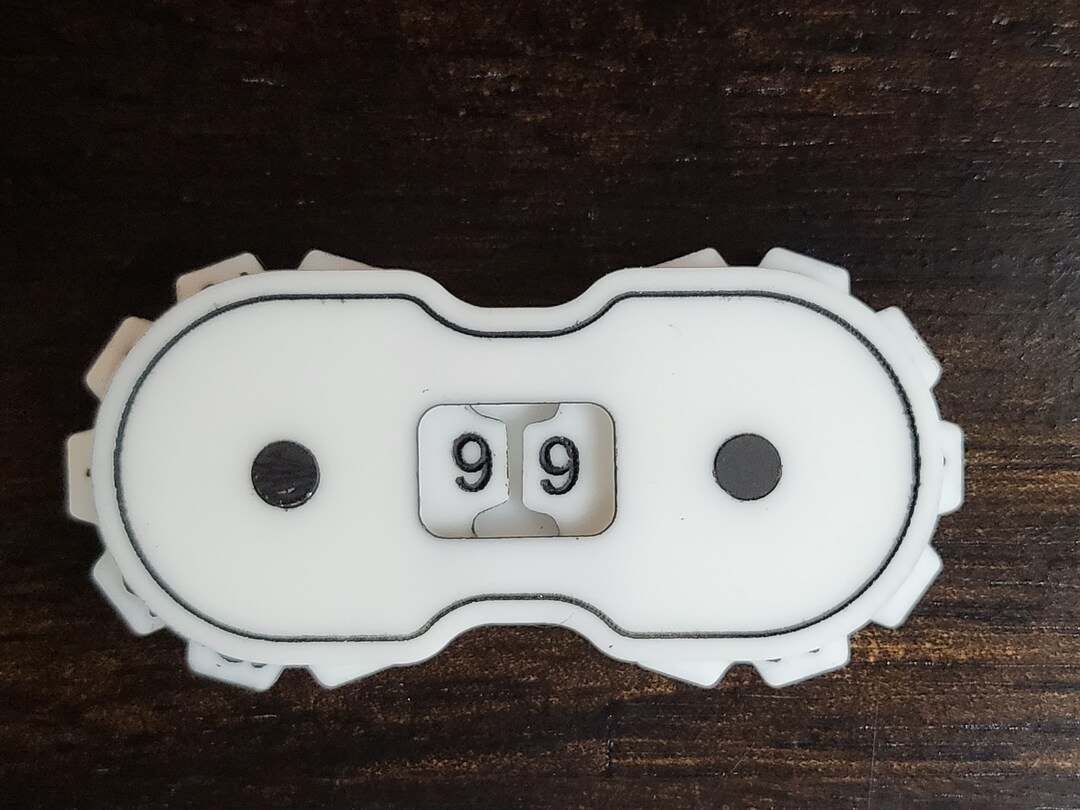 Thin White Acrylic Stat Tracker - Etsy