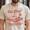 Cat Loaf Tshirt, Funny Cat Comfort Colors Shirt, Trendy Vintage Retro ...