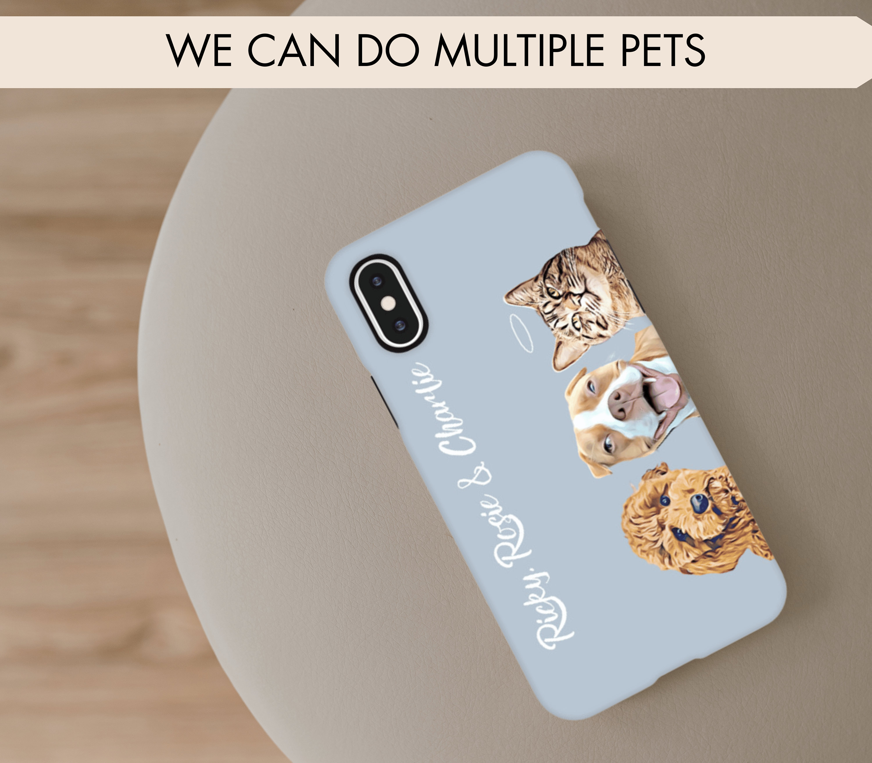 Custom Pet Phone Case Photo + Name Custom Pet Phone Case Designed ...