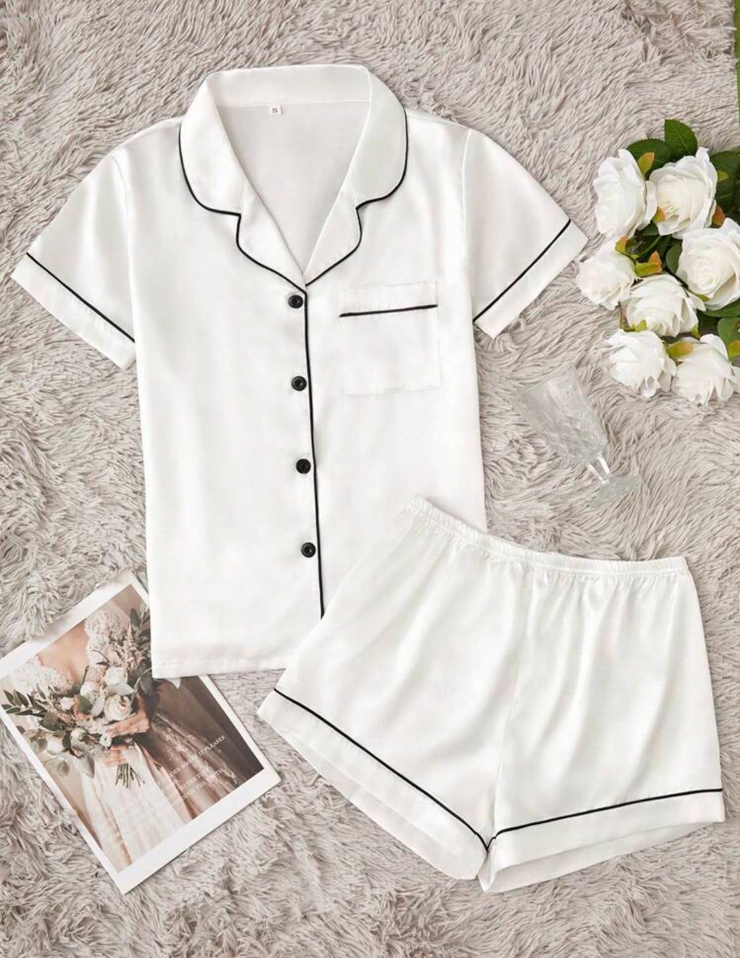 Satin Personalised Pyjamas - Etsy Ireland