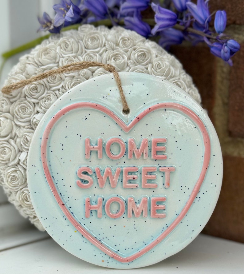 HOME SWEET Home-sweethearts-love Hearts Sweets-gifts for Her-pottery ...