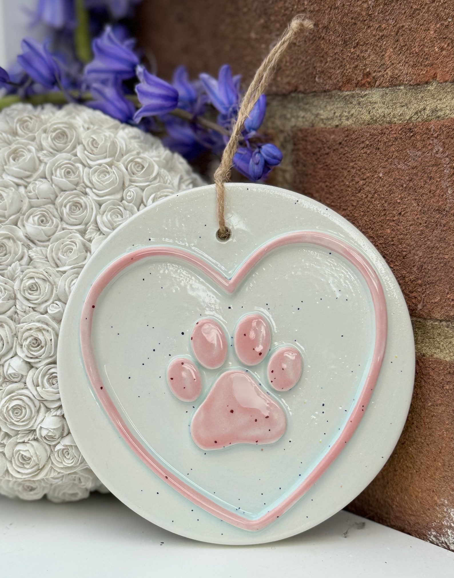 PAW Print-sweethearts-love Hearts-puppy-dogs-birthday Gifts-pottery ...