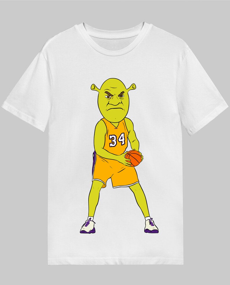 Shrekuille O'neal shrek Shaquille O'neal Digital Art | Etsy