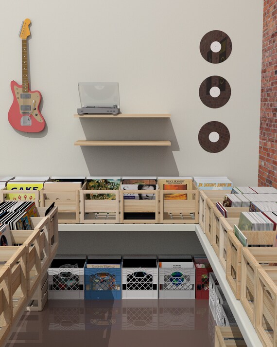 Record Store Digital Art 3D Model Scene for Print Digital - Etsy