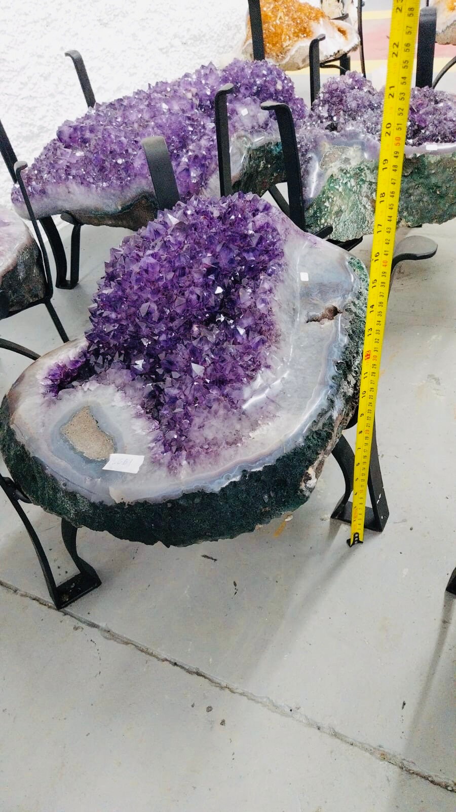 AMETHYST TABLE 44kg Natural Crystal Slab cathedral/ Geode/ Cluster - Etsy
