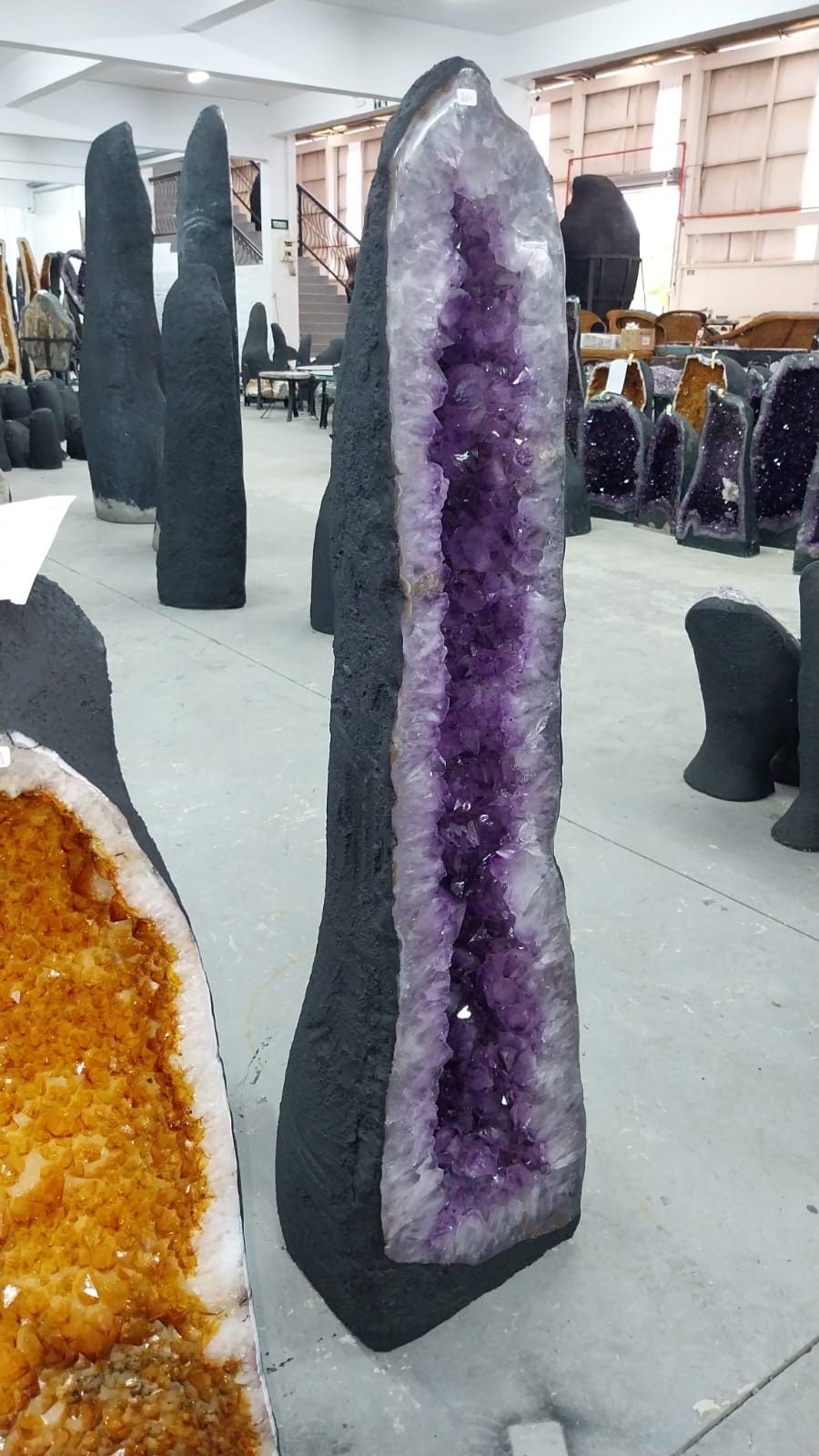 40 Tall Amethyst Cathedral BIG Crystal Geode Super Color - Etsy