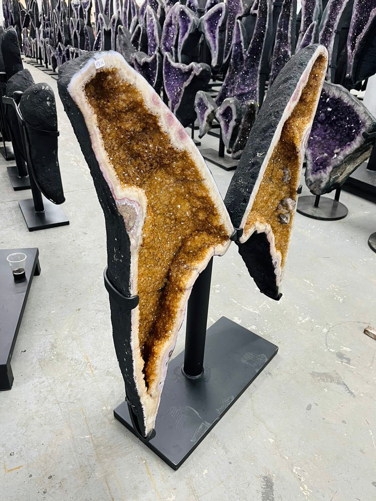 40 Citrine BUTTERFLY/ Angel WINGS Pair cathedral/ Geode/ Cluster - Etsy