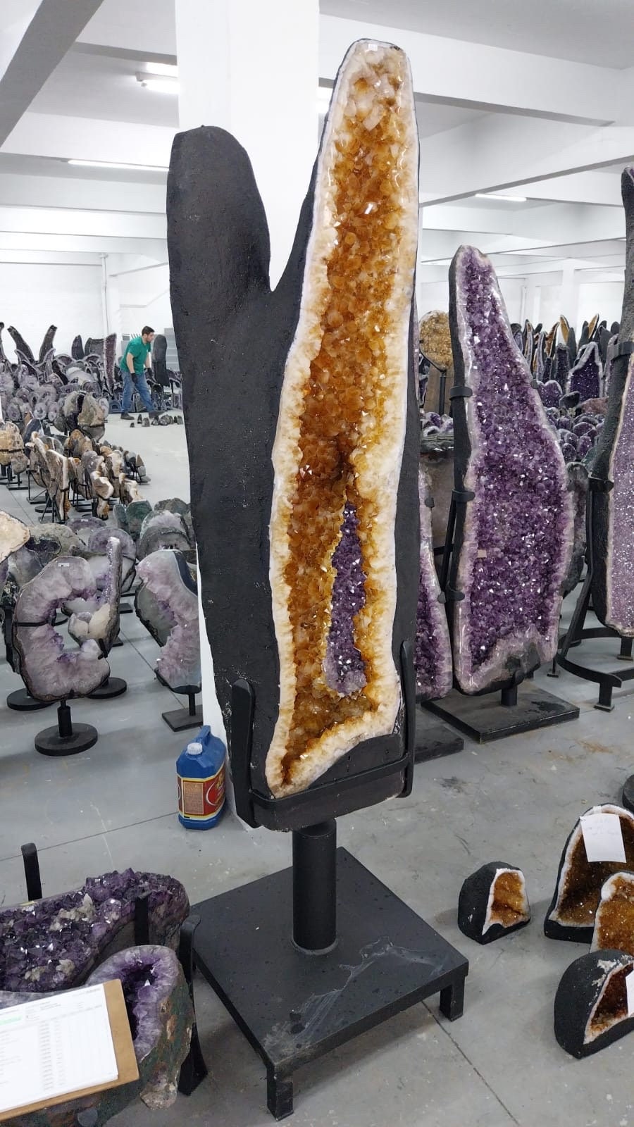 79 GIANT Citrine TRIPLE Cathedral GEODE Big & Tall Natural Crystal - Etsy