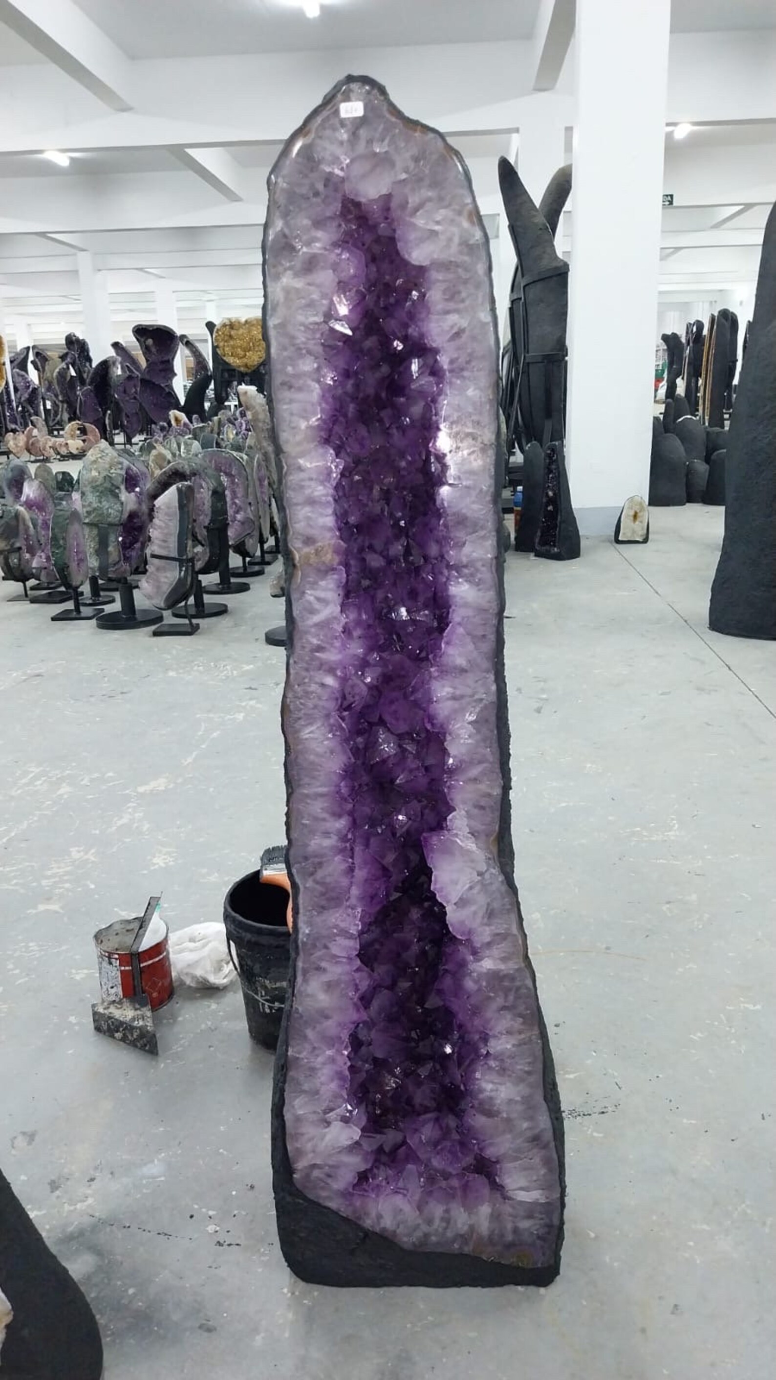 40 Tall Amethyst Cathedral BIG Crystal Geode Super Color - Etsy