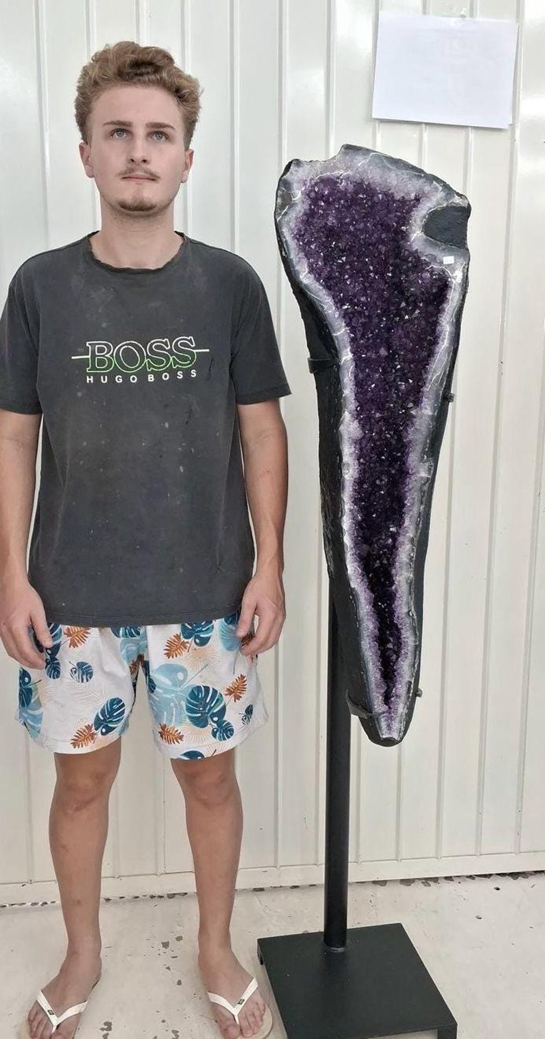 65” BIG Amethyst Geode Cluster Natural & Unique Crystal Home Decor - Etsy