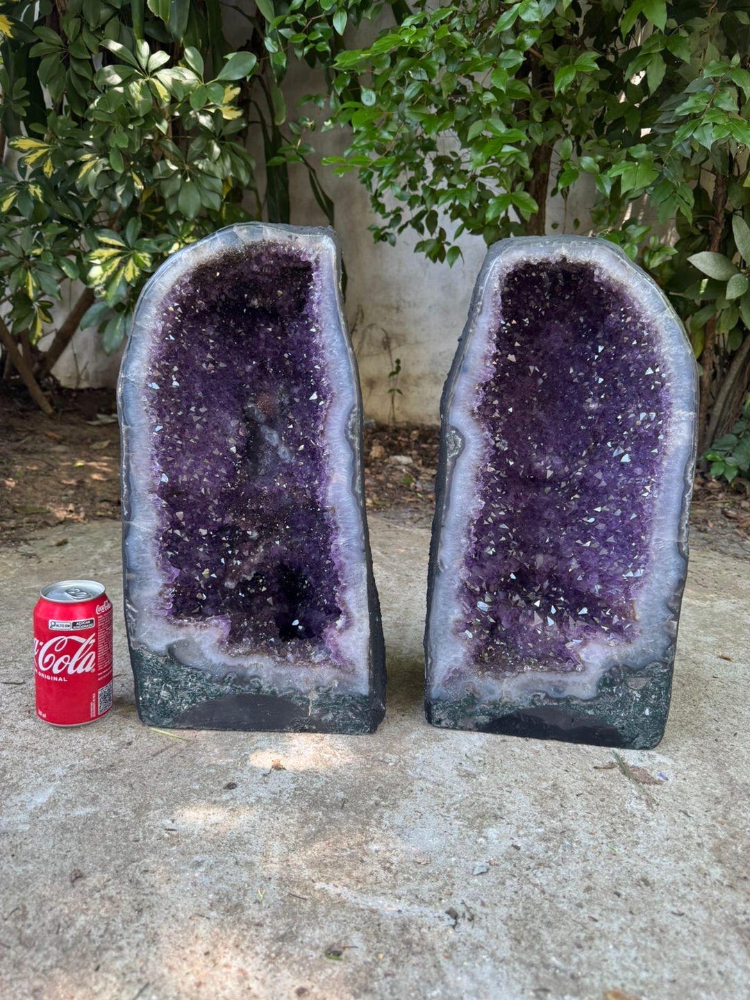 18.5 Tall AMETHYST Cathedrals PAIR Big Natural Geodes - Etsy