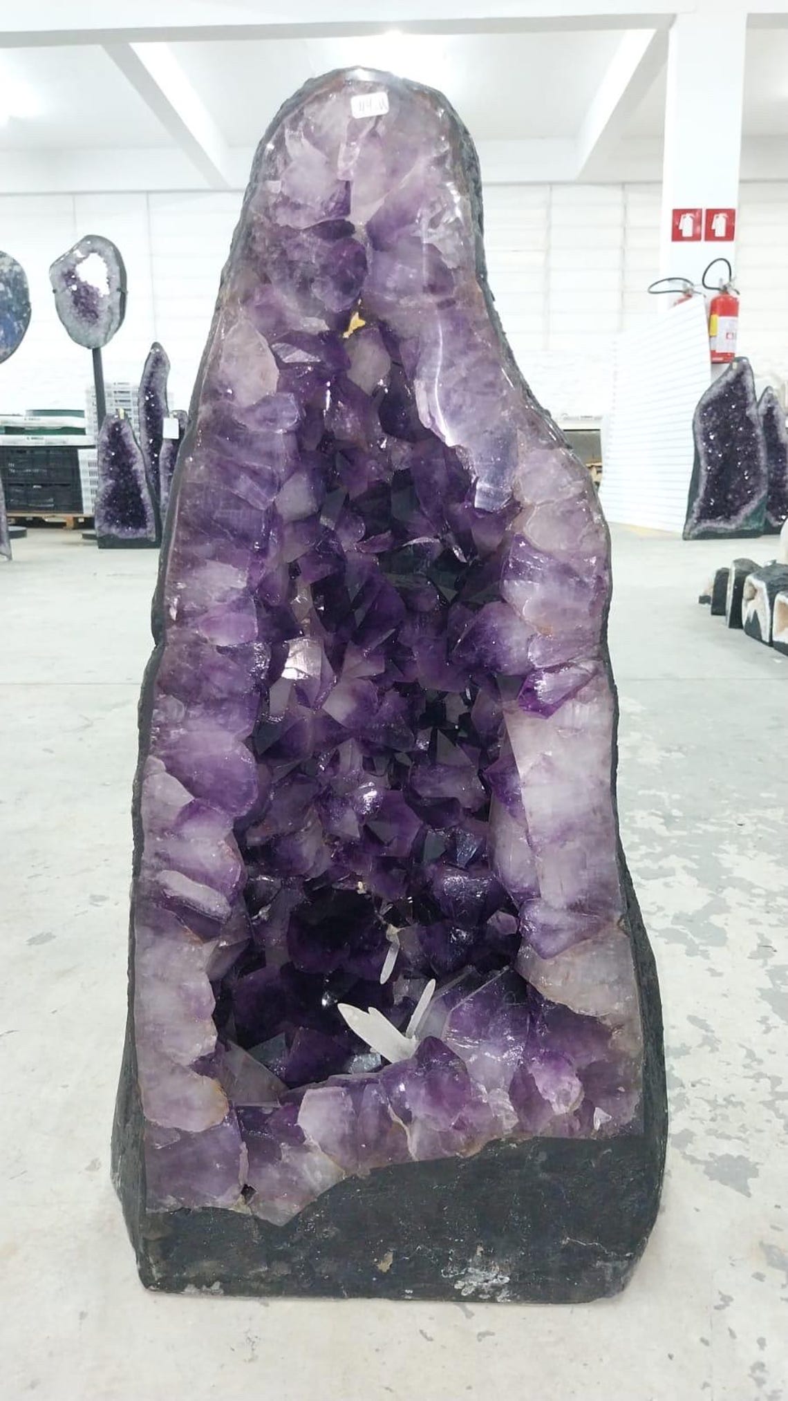 24” Tall Amethyst + Quartz Cathedral BIG Crystal Geode*** Top Quality ...