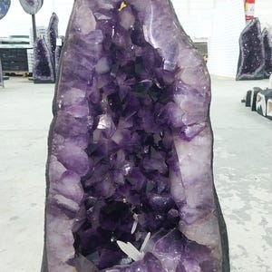 24” Tall Amethyst + Quartz Cathedral BIG Crystal Geode*** Top Quality ...