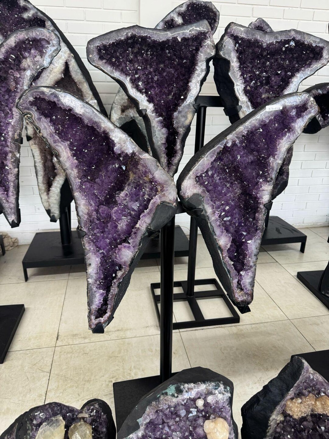 57.5kg AMETHYST Butterfly/ Angel WINGS Big Crystal Geode Pair*** - Etsy
