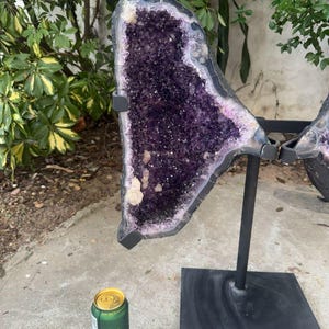 27” Tall Amethyst BUTTERFLY/ ANGEL WINGS Crystal Pair**** Big Cathedral ...