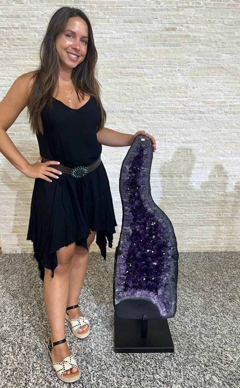 42.5” Tall BIG AMETHYST GEODE Unique Natural Crystal Cluster - Etsy