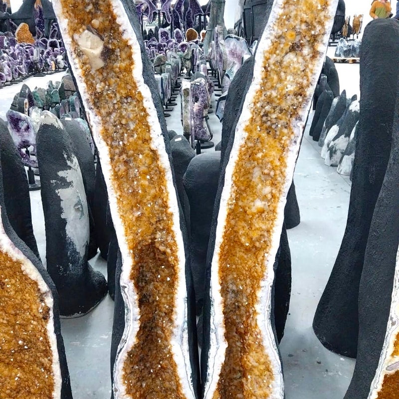 Citrine Geode - Etsy