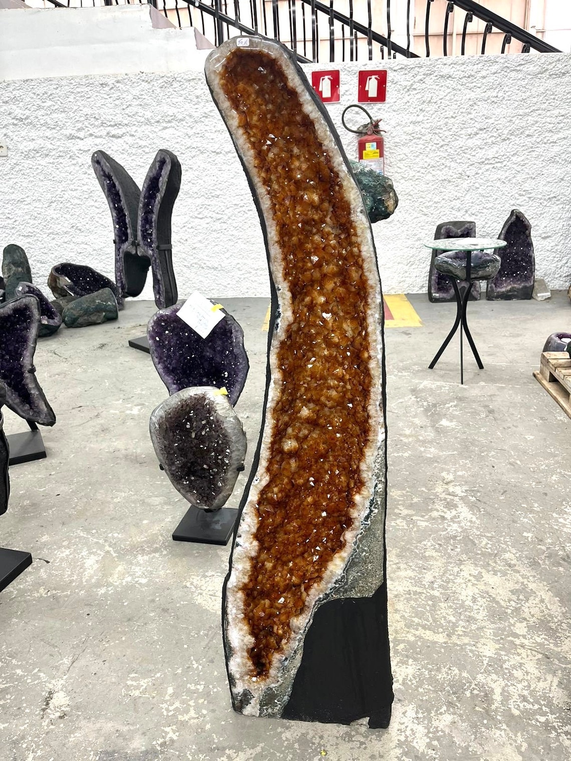45 Tall Citrine Cathedrals PAIR Big Natural Geodes - Etsy