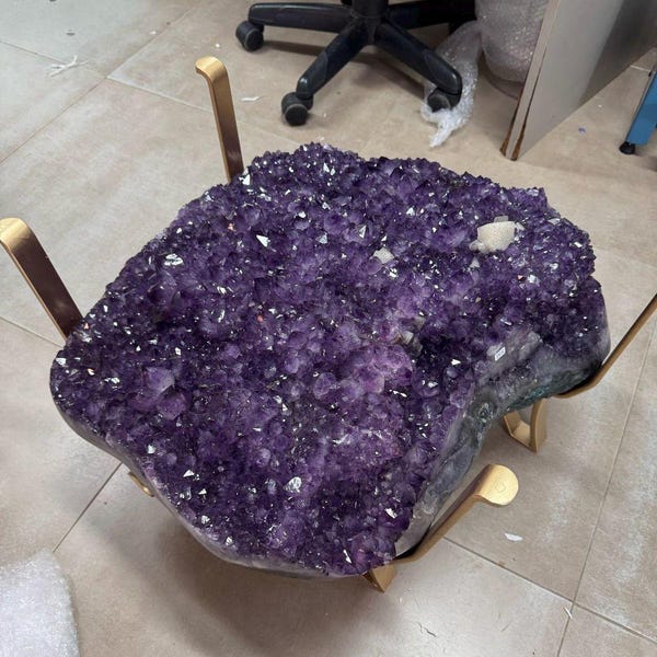 Amethyst Geode Table - Etsy