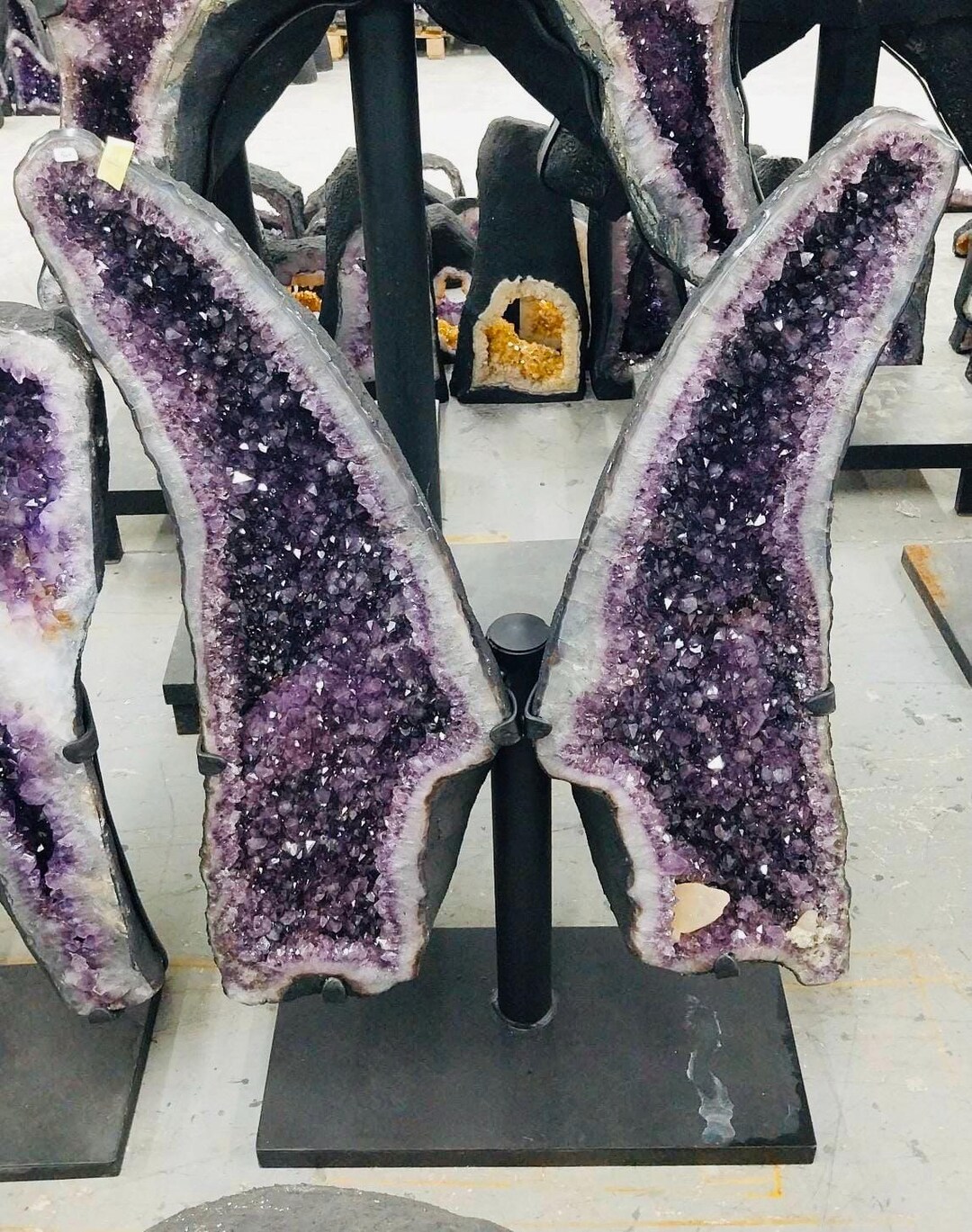 43.5” Tall AMETHYST Butterfly/ Angel Wings Geode Crystal - Etsy