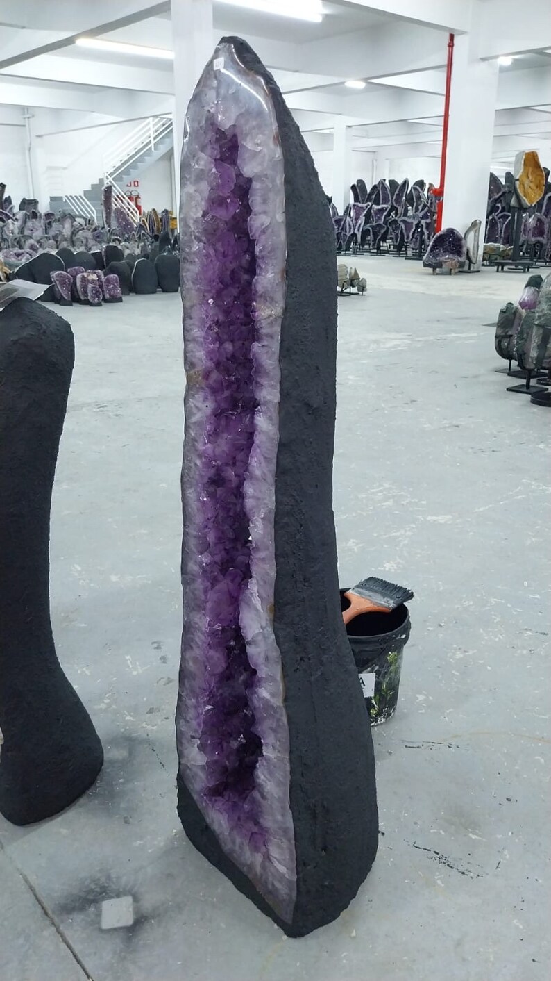 40 Tall Amethyst Cathedral BIG Crystal Geode Super Color - Etsy