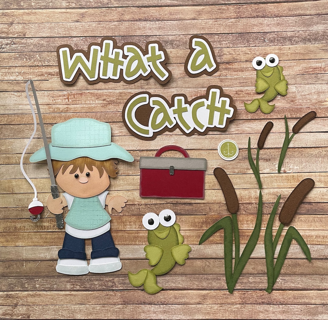 What a Catch Fishing Scrapbooking Embellishments - Etsy