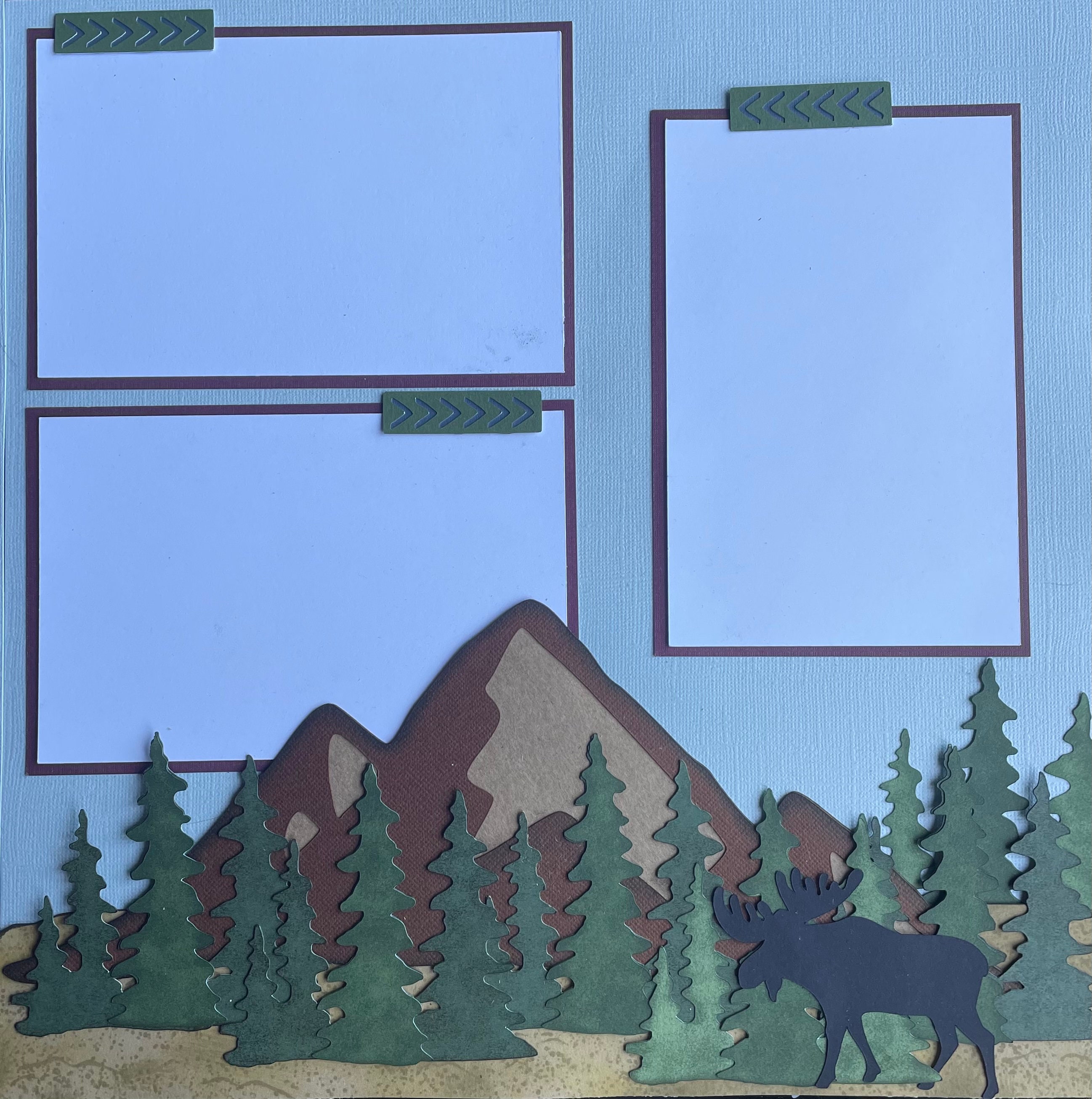 Wide Open Spaces Scrapbook Layout for Scrapbooking - Etsy